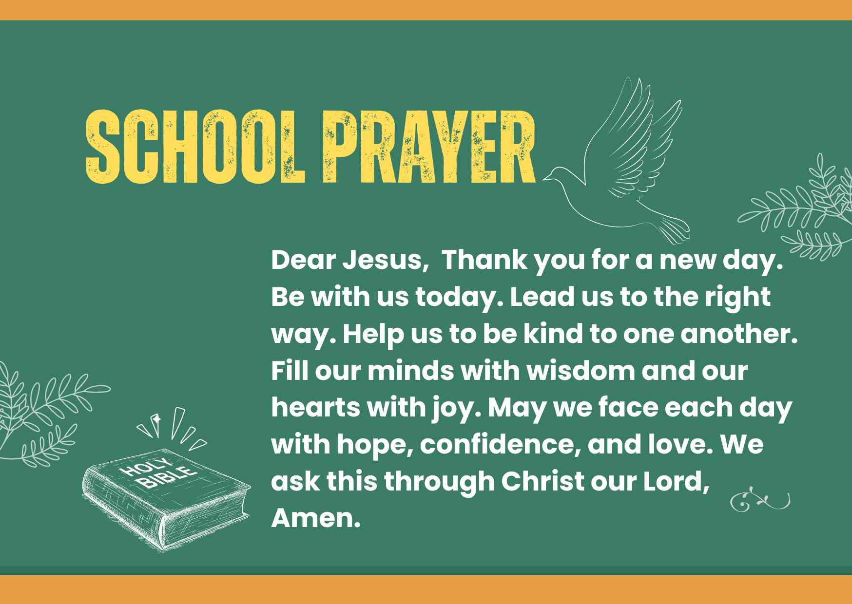 Best English Prayer for School: Heartfelt Morning - thesaturdayblessings